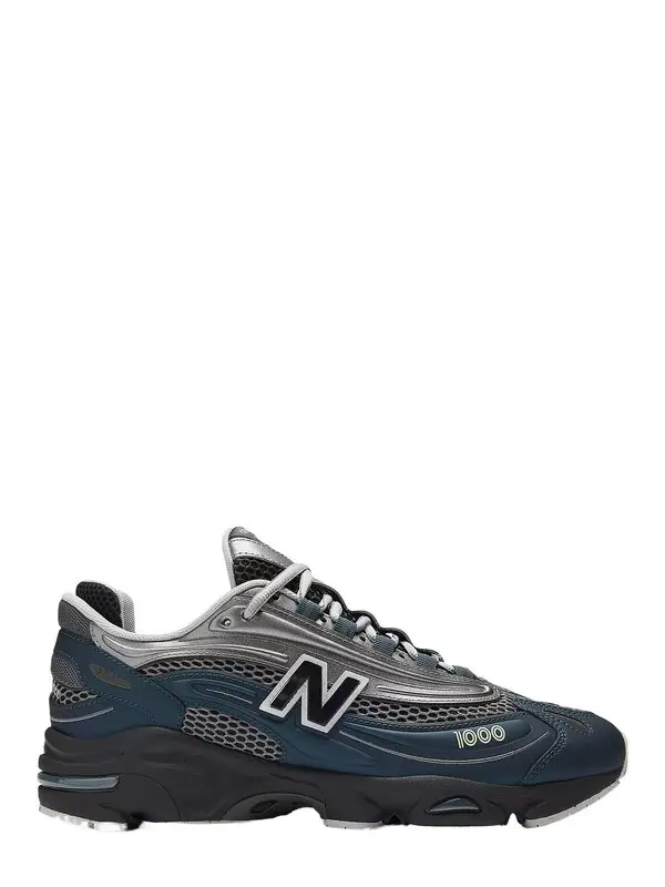 NEW BALANCE 1000 Mesh Low-top Sneakers - Deep Sea Blue With Deep Silver Metal And Mint Flash