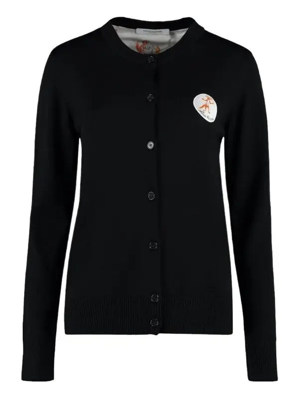 Maison Kitsuné Crew Neck Jumper - Black