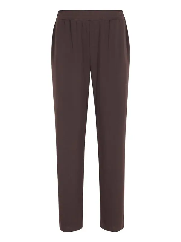 Seventy Elastic Waist Casual Pants - Black