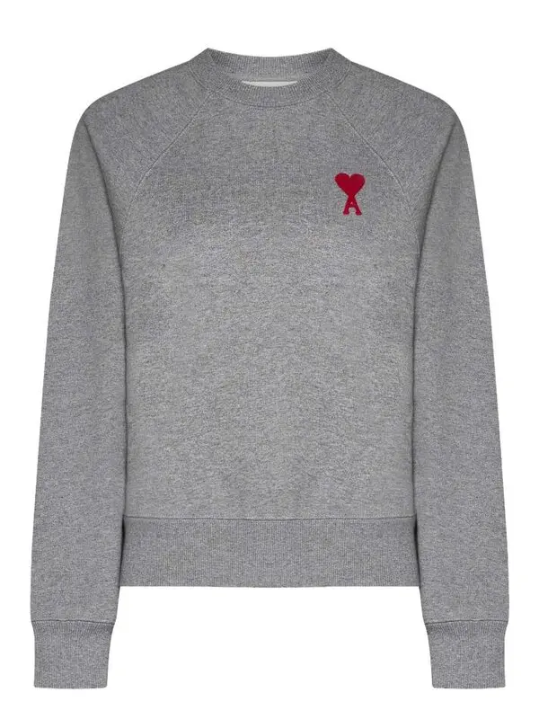 Ami De Coeur Monogram Sweatshirt - Gray