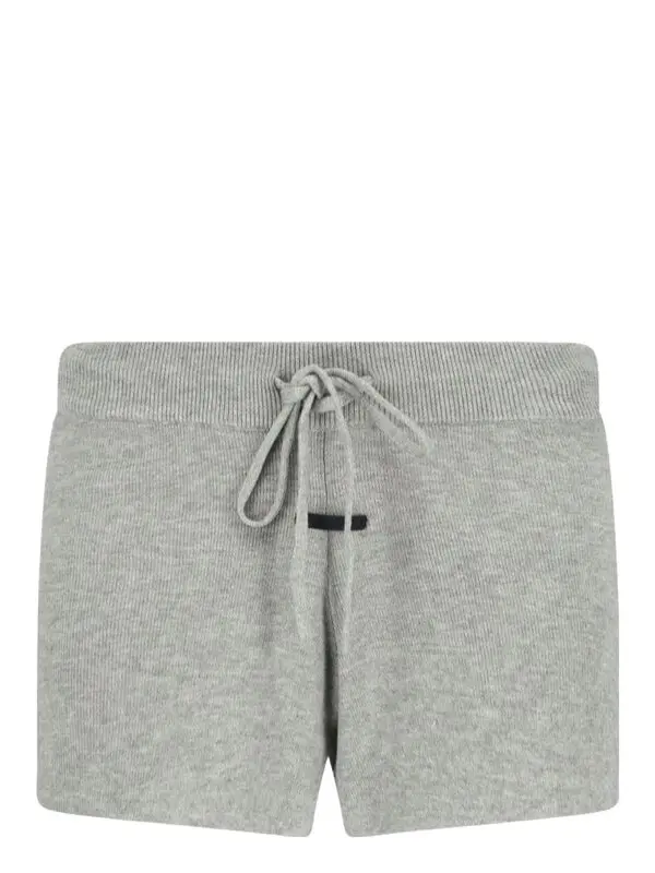 Fear Of God Knit Drawstring Shorts - Gray