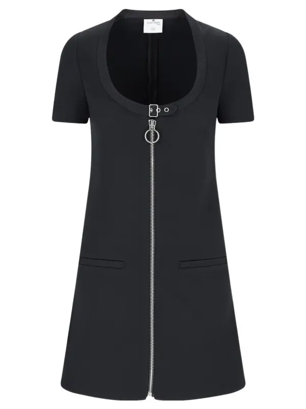 COURREGES Courrèges Holistic Buckle Twill Dress - Black