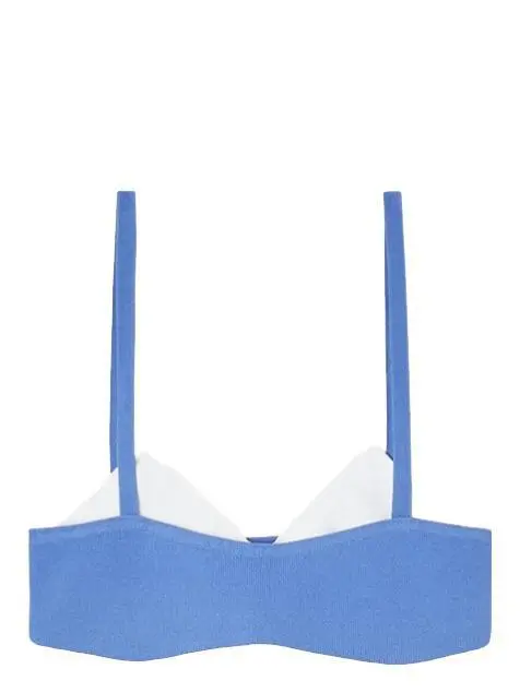 DIESEL® M-zelda Ribbed Panelled Top - Blue