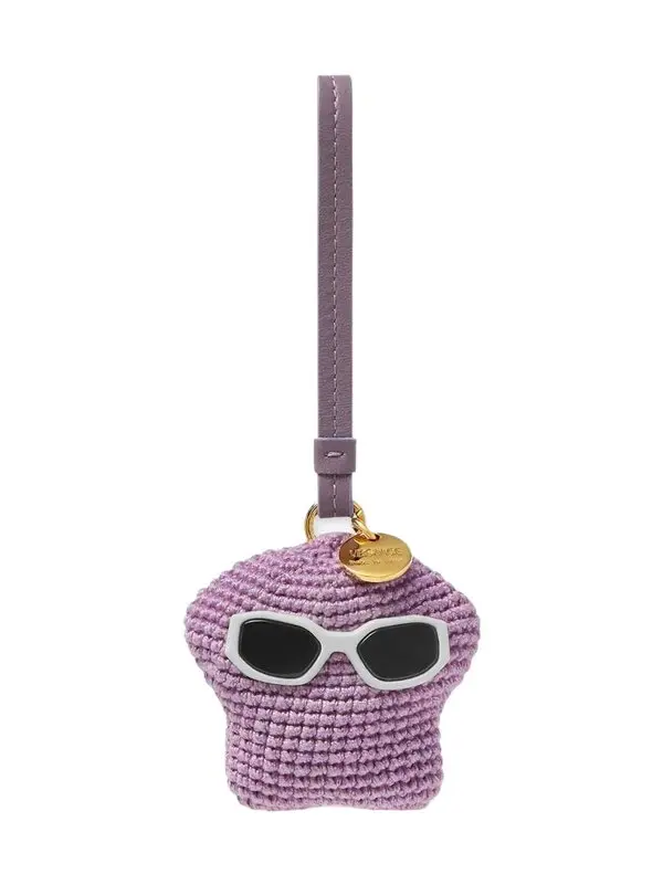 Versace Medusa Fluffy Crochet Bag Charm - Lilac