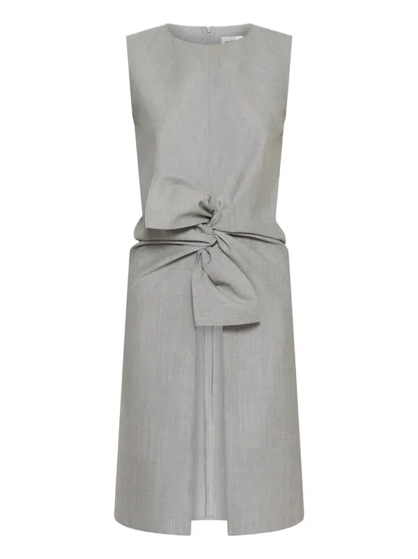 Marella Long Wool And Silk Top - Grey