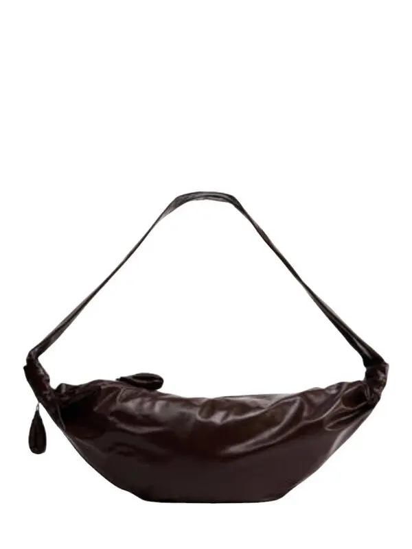 LEMAIRE Medium Soft Croissant Bag - Nutwood Brown