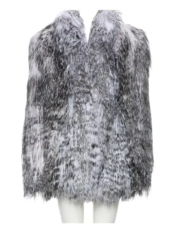 Valentino Garavani Collared Fur Coat - Gray