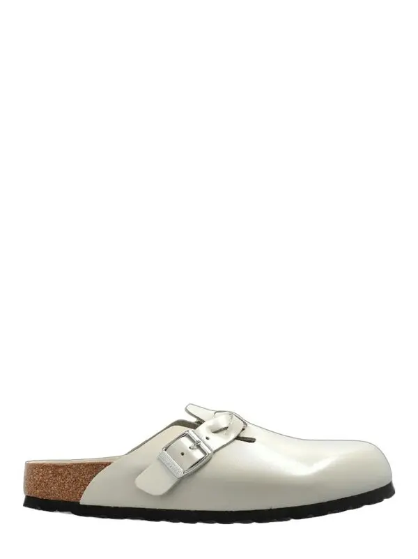 BIRKENSTOCK Buckle Strap Mules - White