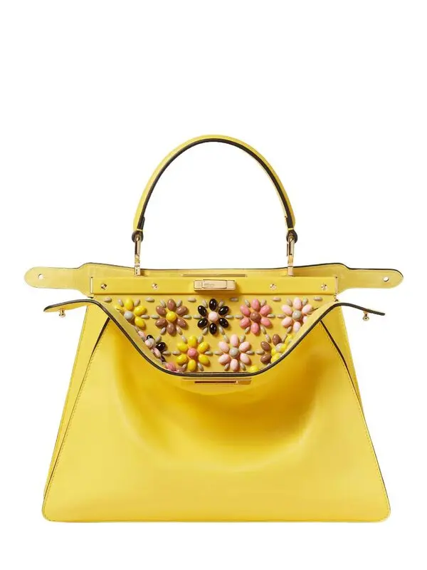 Fendi Peekaboo Iseeu Medium Leather Bag - Yellow