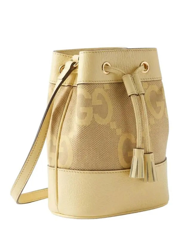 Gucci Ophidia Jumbo Gg Mini Bucket Bag - Nude