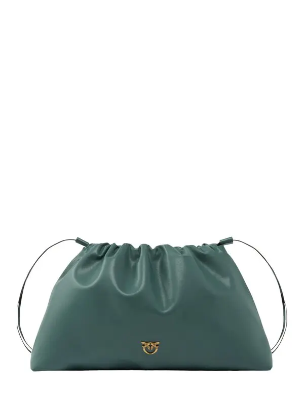 Pinko Maxi Clutch Bag With Drawstring - Green