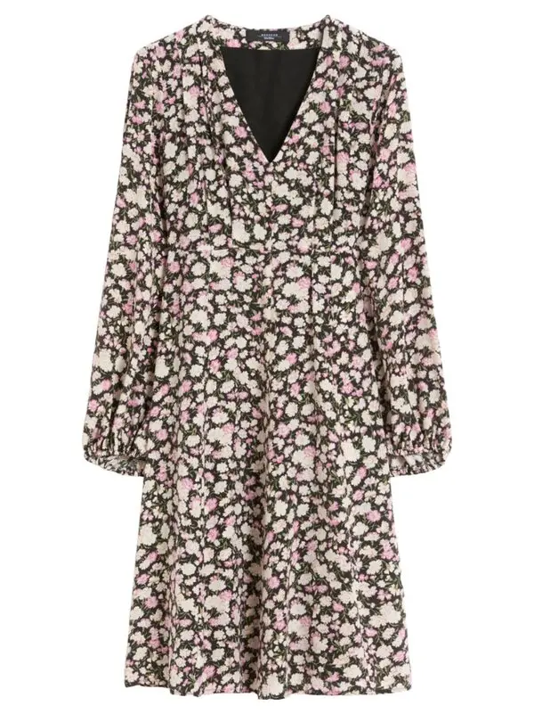 Max Mara Printed Silk Dress - Pink