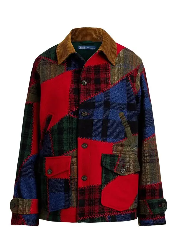 Polo Ralph Lauren Patchwork Corduroy-collar Jacket - Black