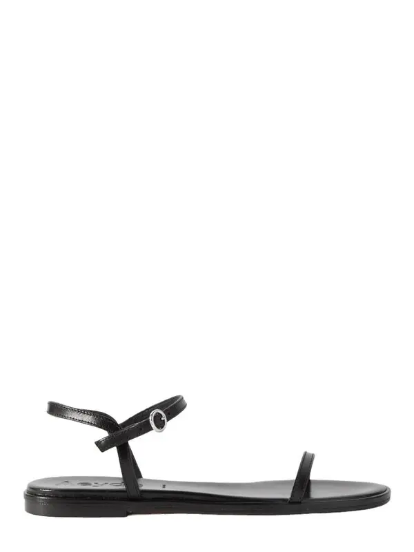 AeydĒ Nettie Flat Sandals With Ankle Strap - Black