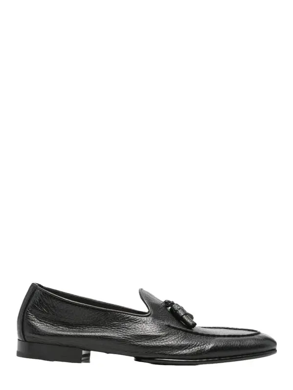 DOUCAL'S Adler Tassel Loafers - Black