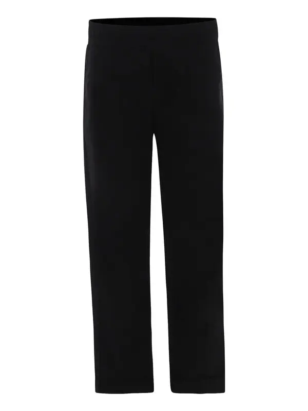 MSGM Slim-leg Trousers With Elasticated Waistband - Black