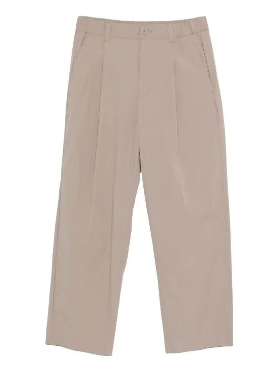 Herno Pleated Trousers With Elasticated Waist - Nude