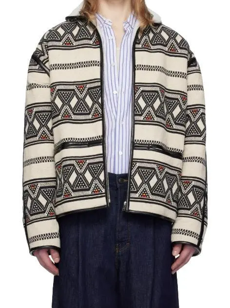 Isabel Marant Étoile Nelkis Graphic Print Jacket - Black