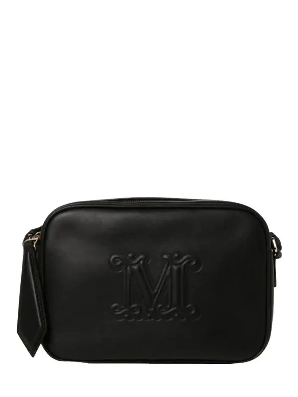 Max Mara Logo Embossed Satchel - Black