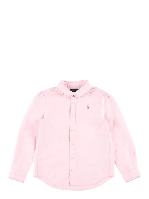 Polo Ralph Lauren Long Sleeve Shirt With Lace Details - Pink