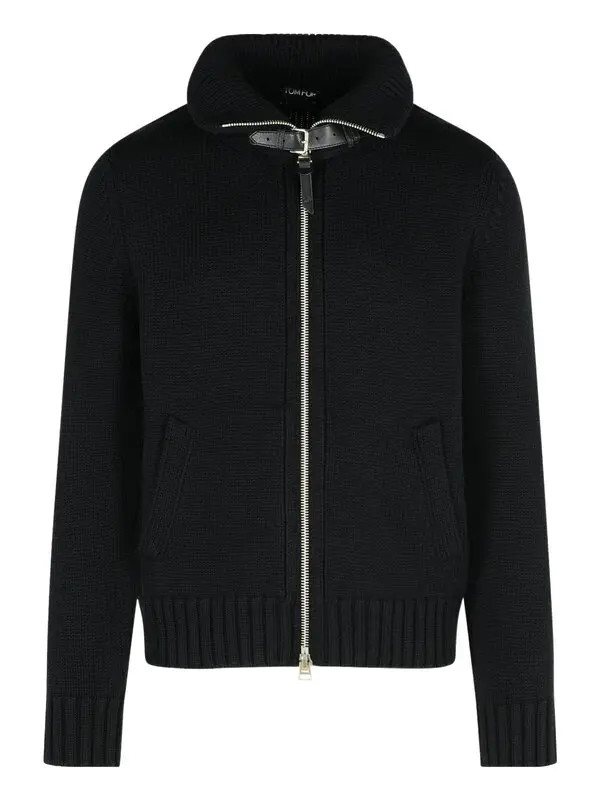 TOM FORD Zip-up Cardigan - Black
