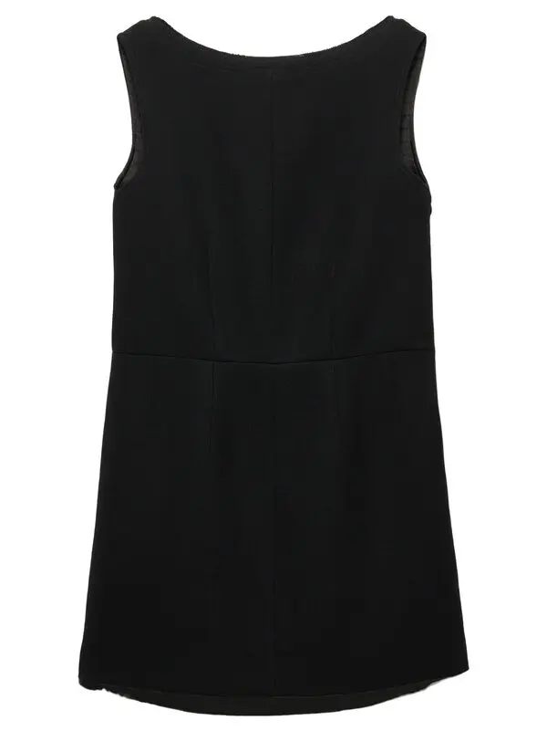 Prada Crewneck Sleeveless Dress - Black
