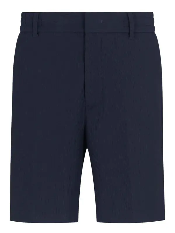Emporio Armani Logo Appliqué Shorts - Navy