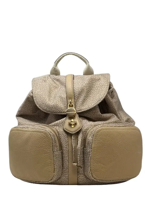 Borbonese Printed Backpack - Brown
