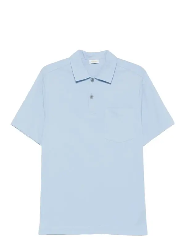 Dries Van Noten Short Sleeve Polo Shirt - Blue
