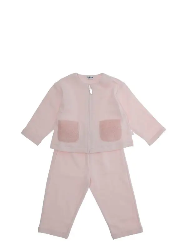 IL GUFO Zip-up Crewneck Two-piece Tracksuit - Nude