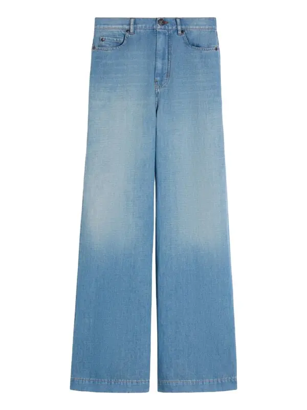 Max Mara Flared Denim Jeans - Navy Blue