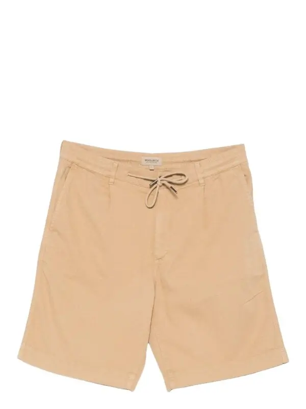 Woolrich Pleated Drawstring Shorts - Nude