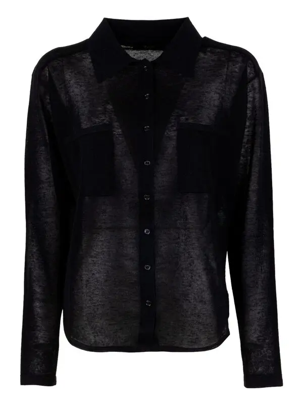 Seventy Chest Patch Pocket Shirt - Black