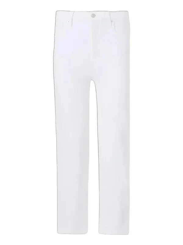 FRAME Belted Jeans With Five Pockets - White