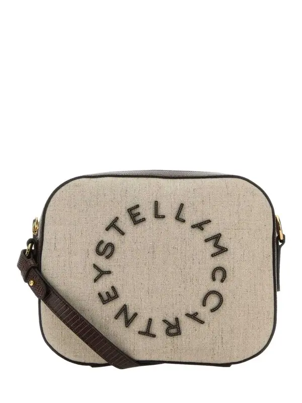 Stella McCartney Logo Lettering Small Camera Bag - Nude