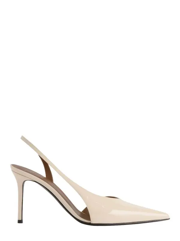 GIUSEPPE ZANOTTI Desiree 85 Slingback Heels - Off White