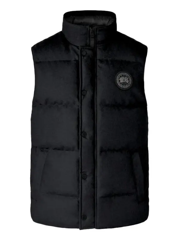 Canada Goose Garson Logo Patch Quilted Vest - Atlantic Navy Color Mixed