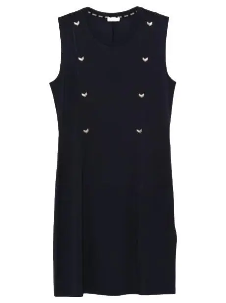 Liu Jo Sleeveless Embellished Mini Dress - Night Blue Sky