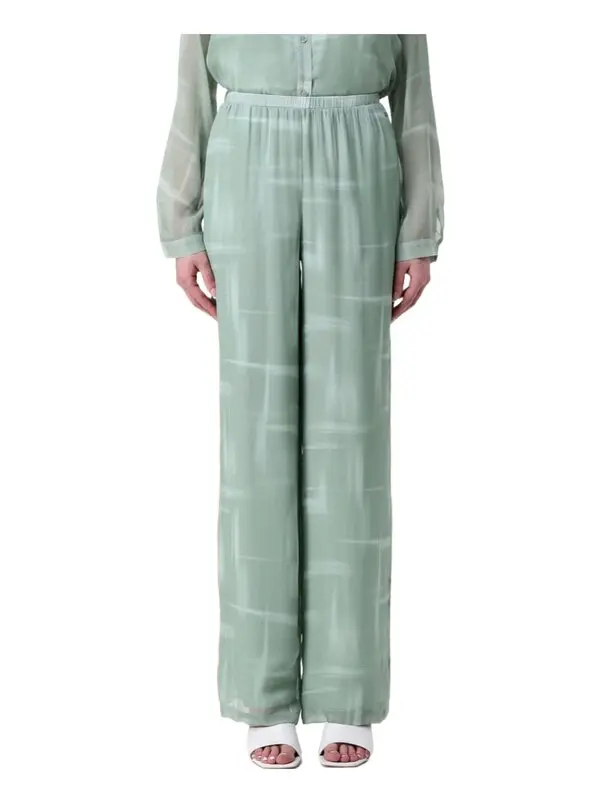 Armani Exchange Elastic Waist Casual Pants - Gray
