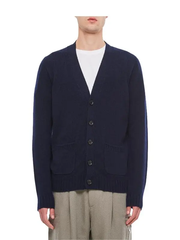 DRUMOHR Buttoned V-neck Cardigan With Pockets - Black