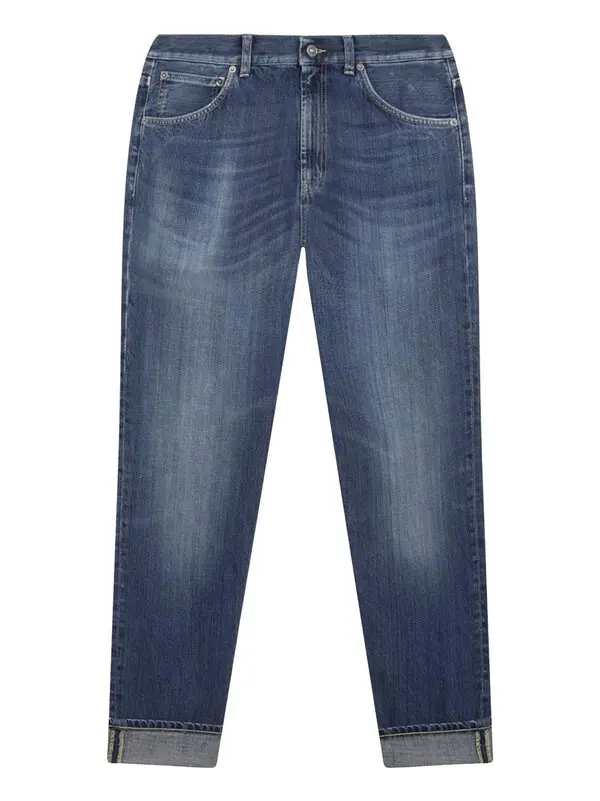 DONDUP Cuffed Hem Jeans - Blue