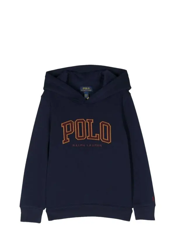 Polo Ralph Lauren Logo Appliqué Cotton Hoodie - Black