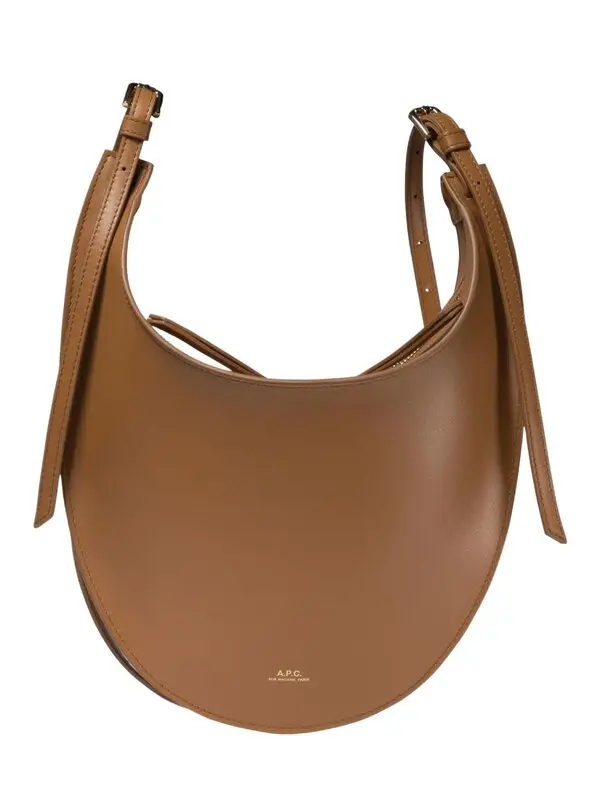 A.p.c. Small Iris Logo Printed Crossbody Bag - Brown