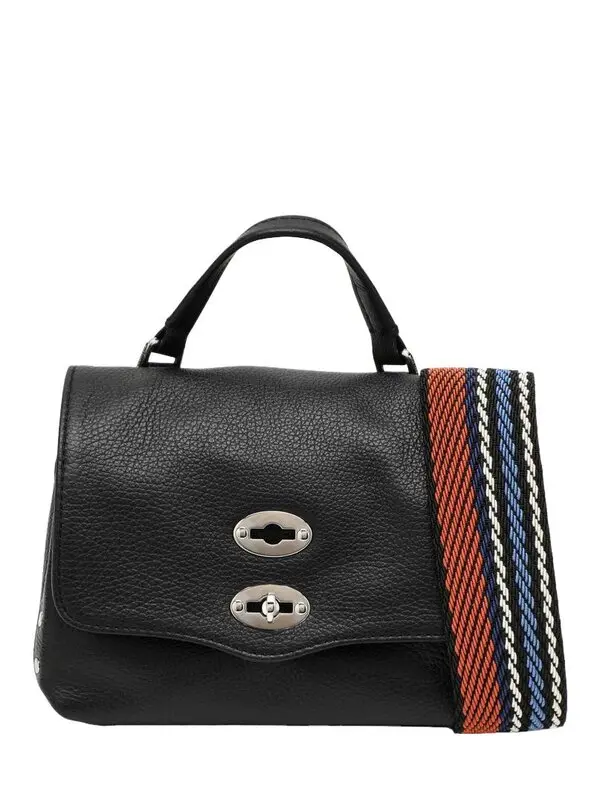 ZANELLATO Flip Shoulder Bag With Turn Lock - Black