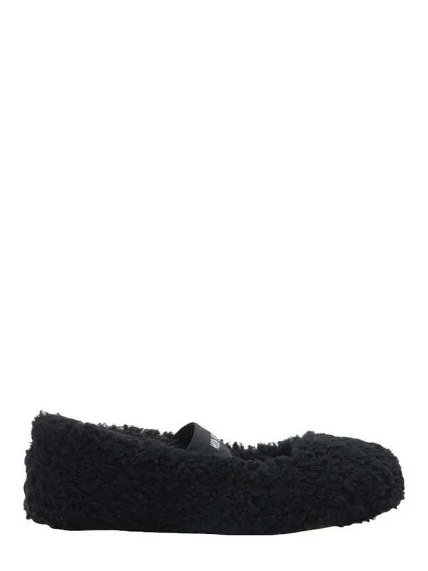 Moon Boot Logo-printed Strapped Ballerinas - Black