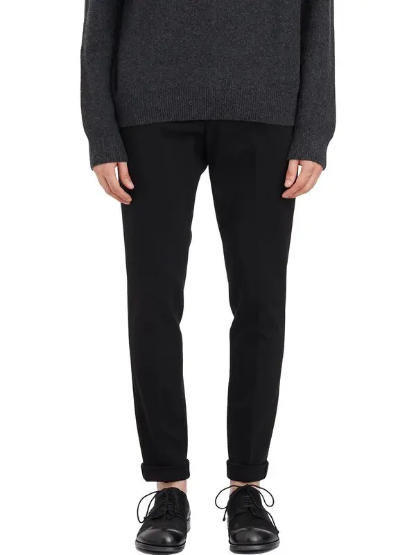 DONDUP Belt-lined Casual Tailored Pants - Black