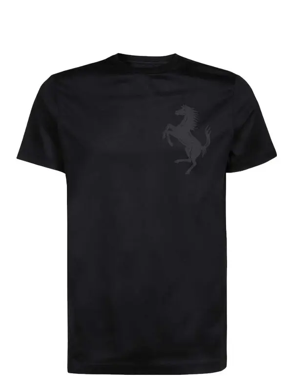 FERRARI Logo Short-sleeved T-shirt - Black
