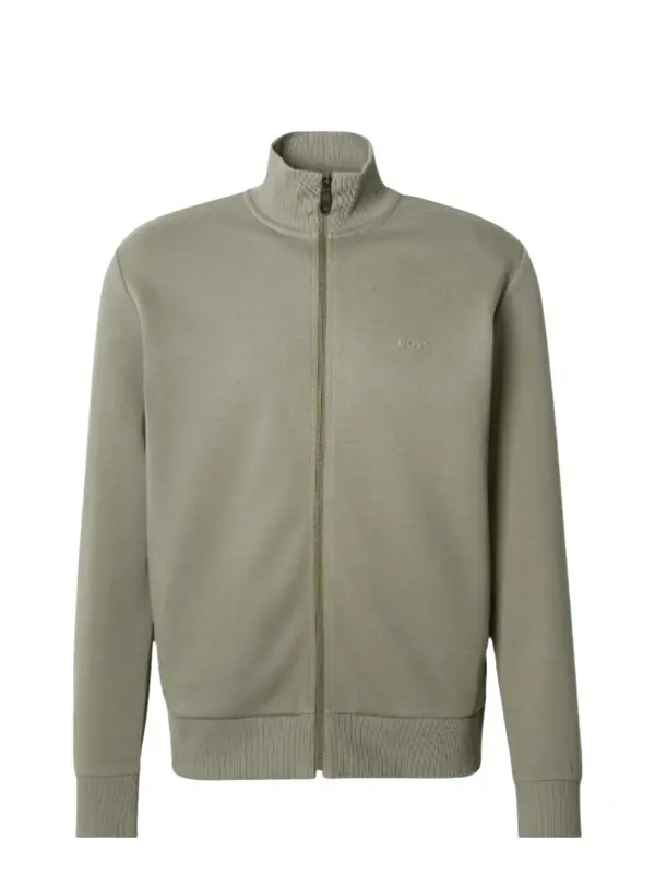 Hugo Boss High-neck Long-sleeved Sweatshirt - Gray