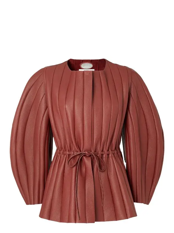 Fendi Selleria Deerskin Jacket - Rust