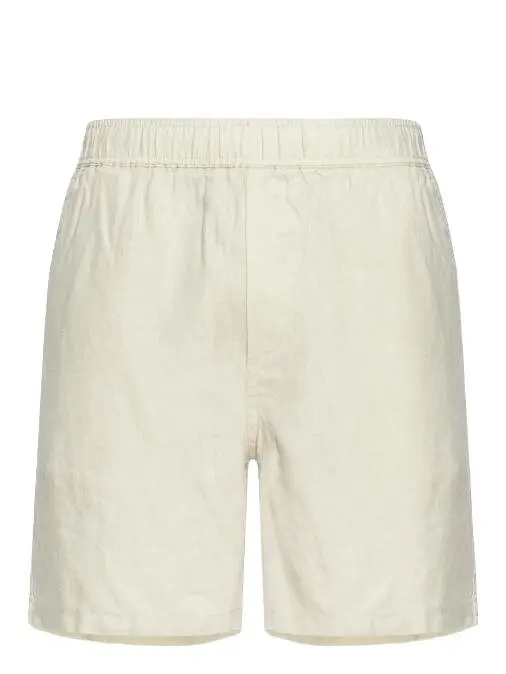 SAMSOE SAMSOE Elasticated Waistband Cropped Shorts - White